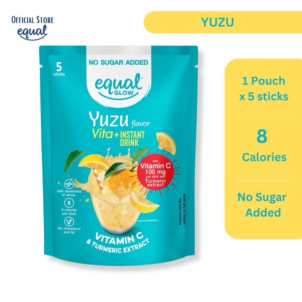 Equal Glow Yuzu Flavor - Vita+ Instant Drink with Vitamin C and ...