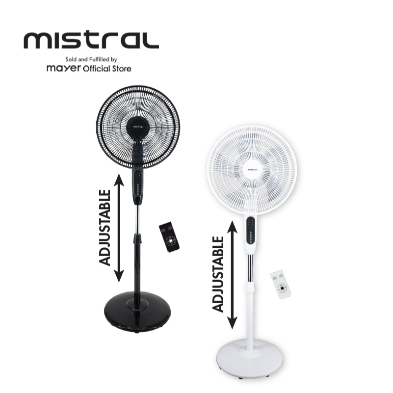 Mistral 16” DC Stand Fan with Remote MSF1610DR - Black / White | Shopee ...