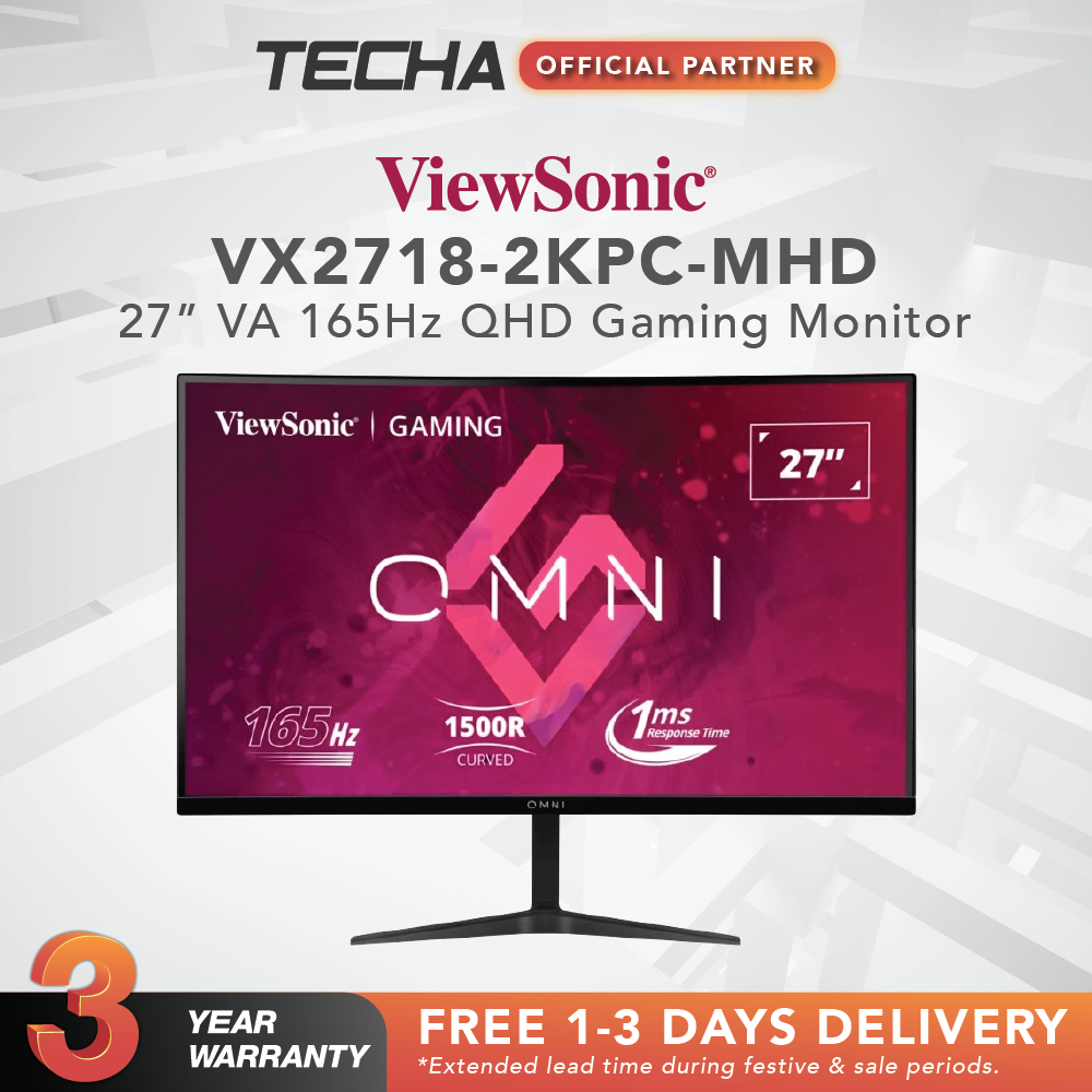 [SUPER EXPRESS] Viewsonic VX2718-2KPC-MHD | 27” VA |165Hz QHD Gaming ...