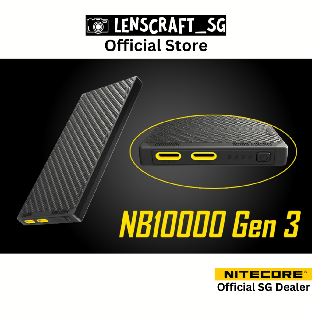 Nitecore NB10000 Gen 3 (USB-C x 2) / NB10000 Gen 2 (USB-A + USB-C ...