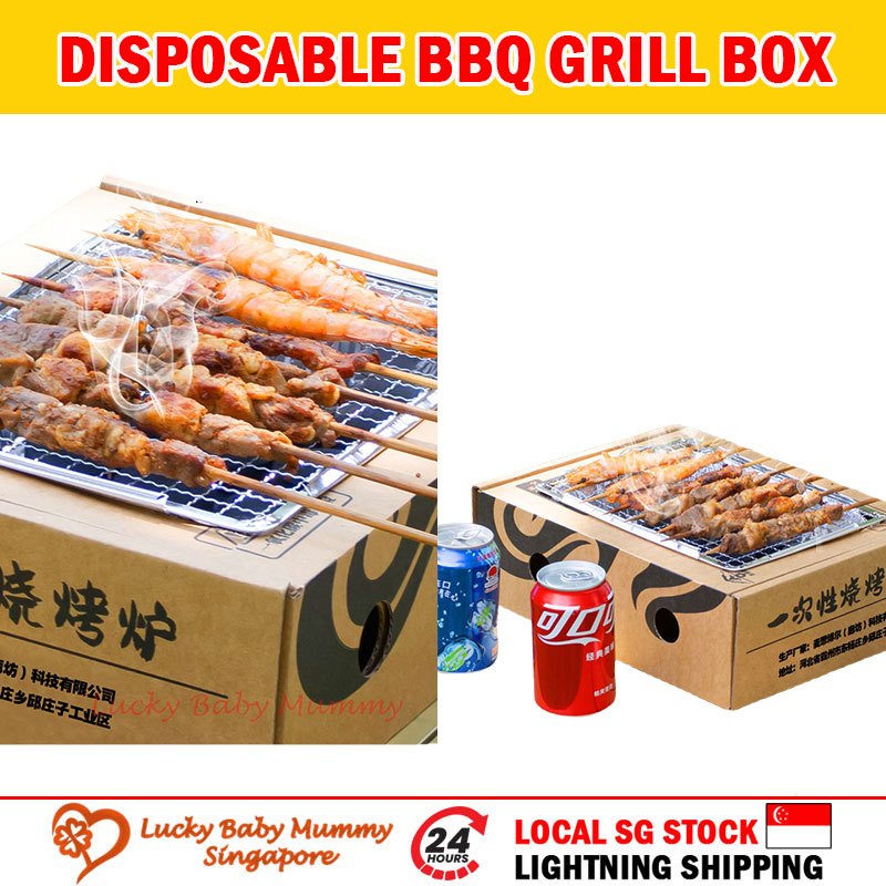 Disposable BBQ GRILL/30pcs charcoal/Instant BBQ Pit Disposable Eco ...