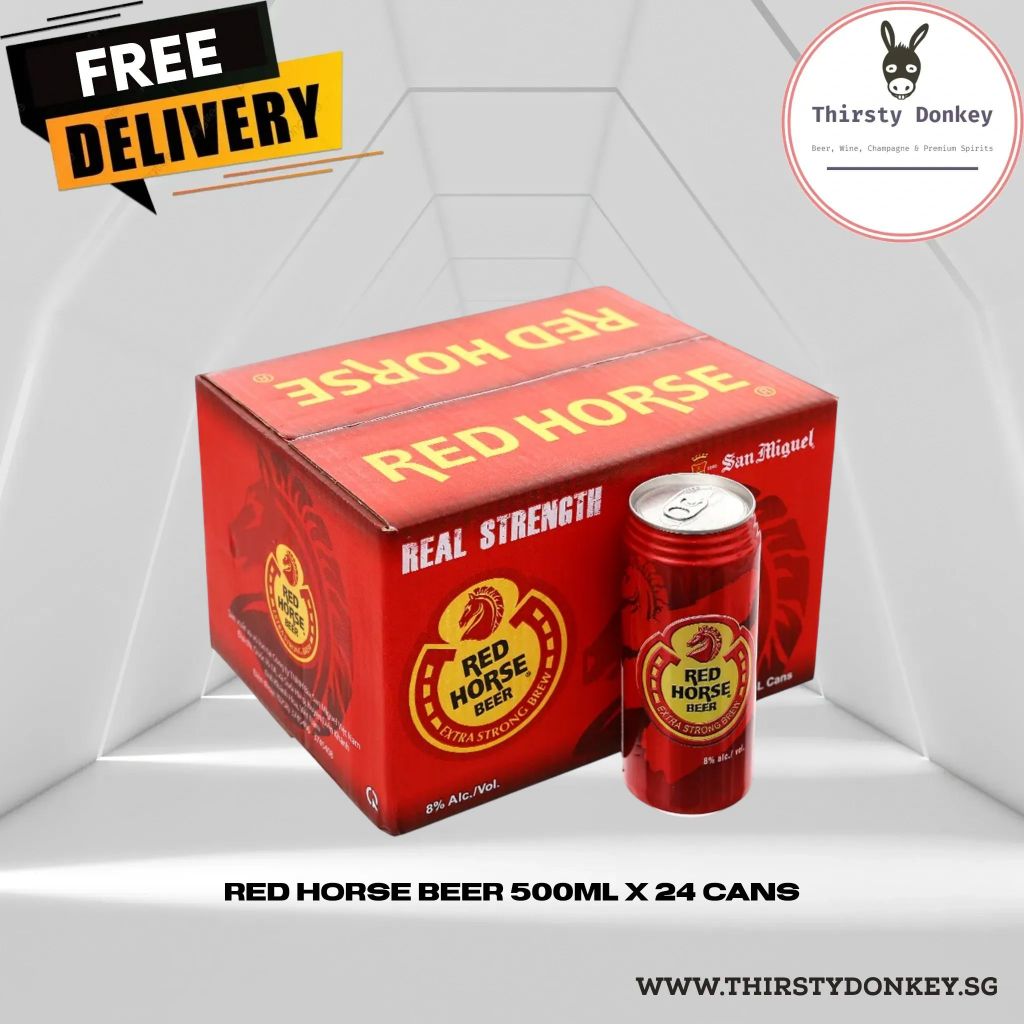 Red Horse Beer 500ml x 24 cans (BBD: 01/2027) | Shopee Singapore