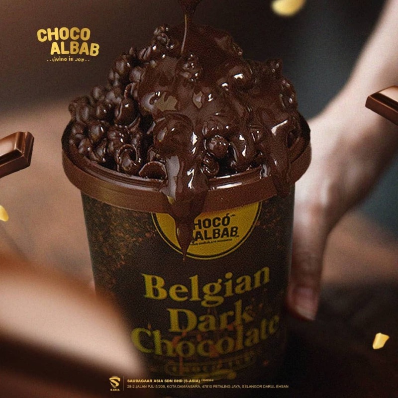 [Premium Chocolate] Choco Albab Belgian Dark Chocolate Choco Tub With ...