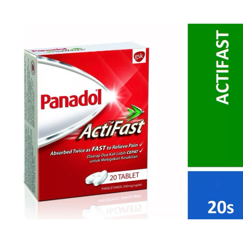 [EXP 07/27] [Buy 2 Free Ship] PANADOL Actifast 20s Fast Pain Relief ...