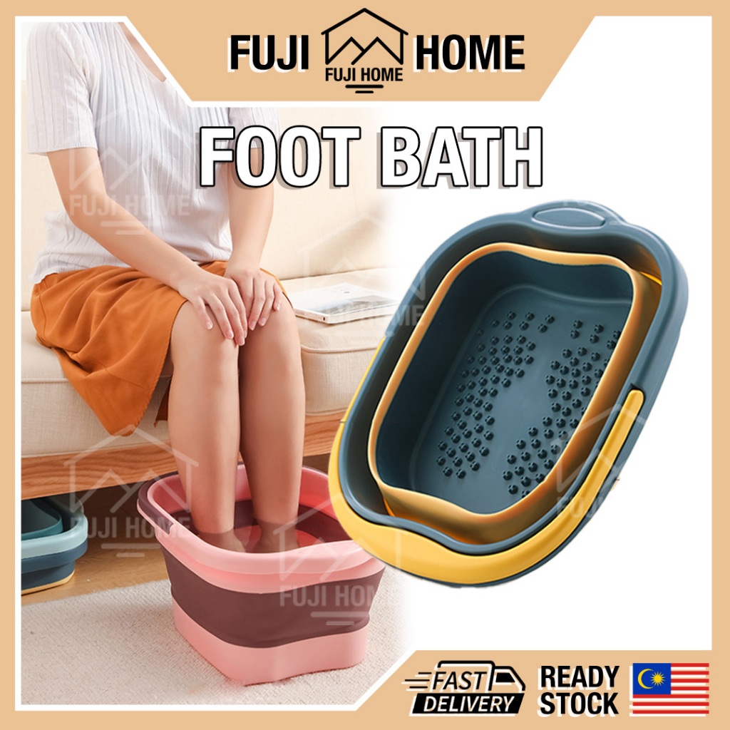 🏠READY STOCK🏠Foldable Foot Bath Foot Spa Bucket Foot Tub Soak Massage ...