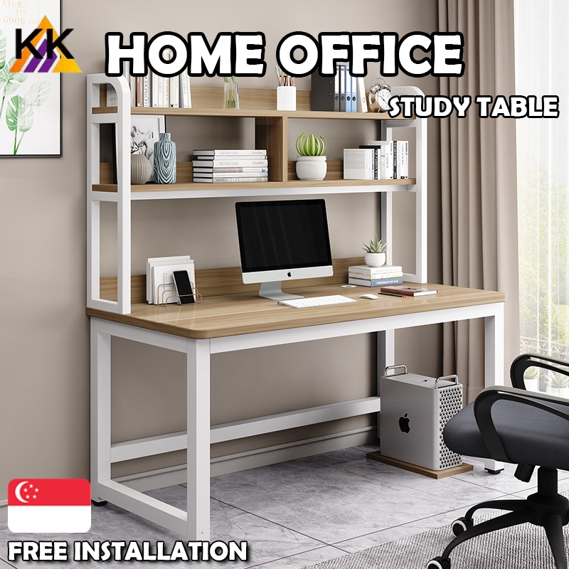 Study Desk Computer Table With Rounded Corners (Free Installation ...