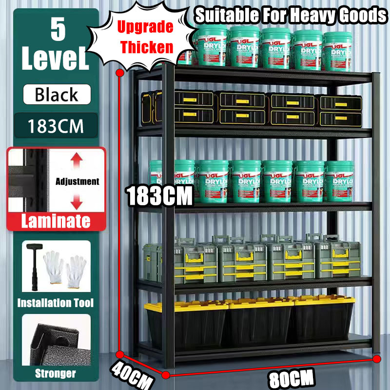 Heavy Duty Rack Bomb Storeroom Kitchen Storage Shelf Organiser ...