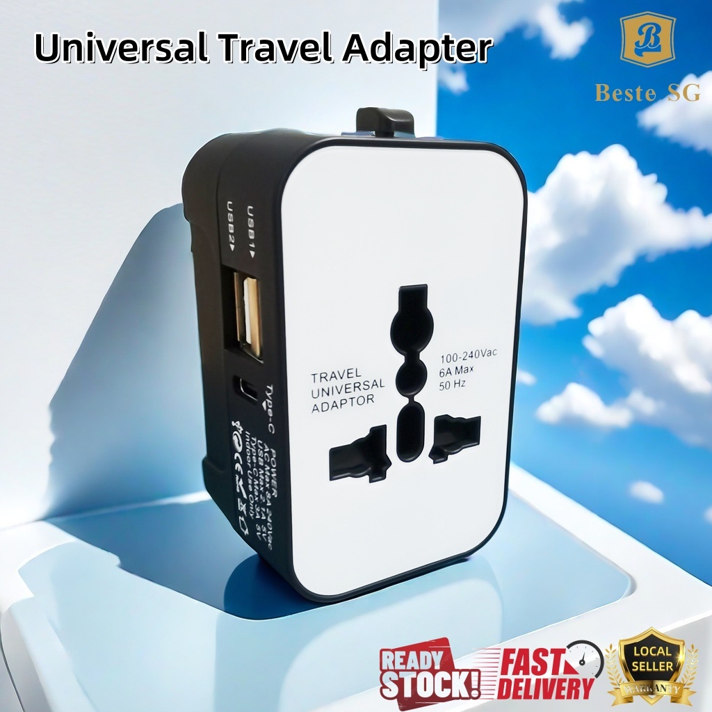 SG Stock Universal Travel Adapter International Power Adapter World ...