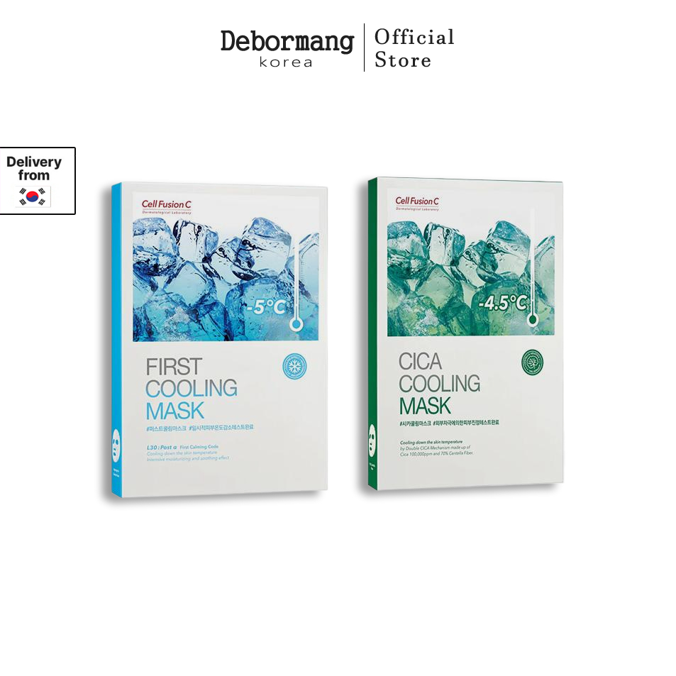 Cell Fusion C Cica Cooling/First Cooling Mask 5ea | Shopee Singapore