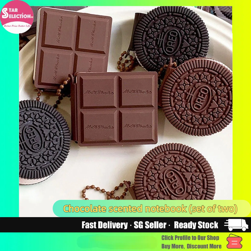 [SG Stock] Cookie Memo Book, Biscuits Cartoon Chocolate Notebook ...
