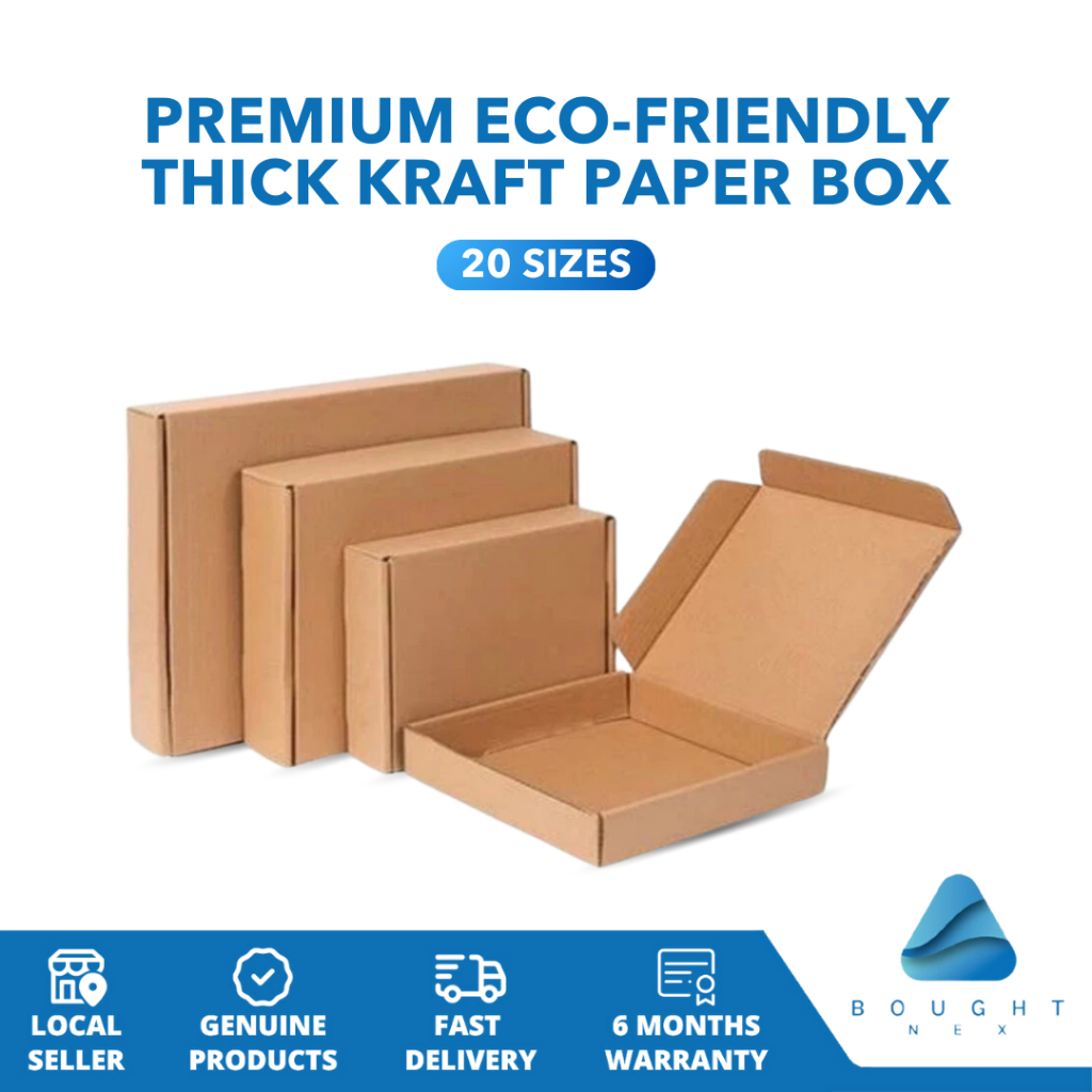 Premium Eco-Friendly Thick Kraft Paper Box - Perfect for School, Gifts ...