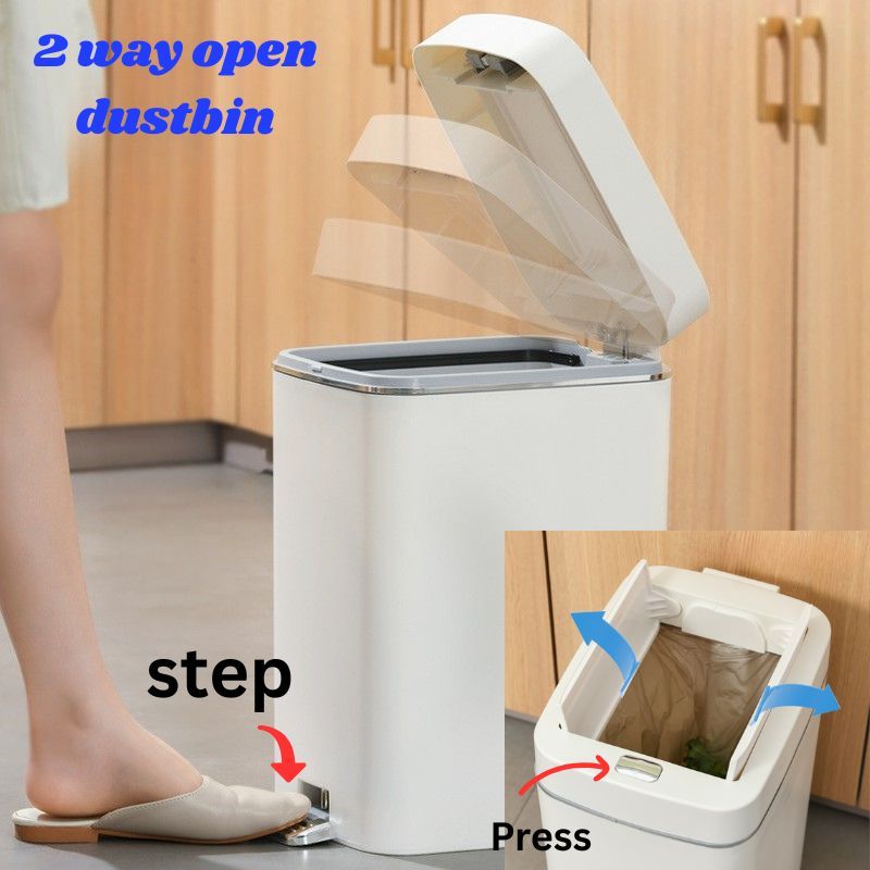 Premium Soft Closing | Pedal Bin | 2 Way Opening | 10L, 15L, 20L| Trash ...