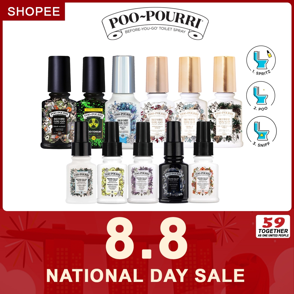Poo-Pourri Toilet Spray 41ml/59ml PooPourri Before You Go | Shopee ...
