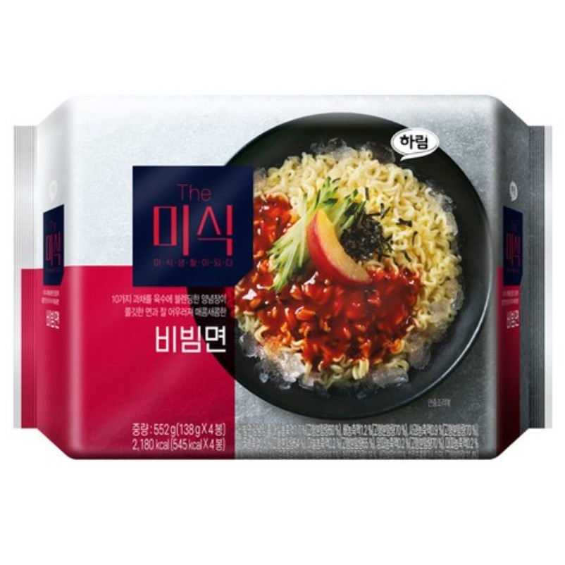 The Misik Korean premium bibim-noodle bundle packs (138gram/pack ...