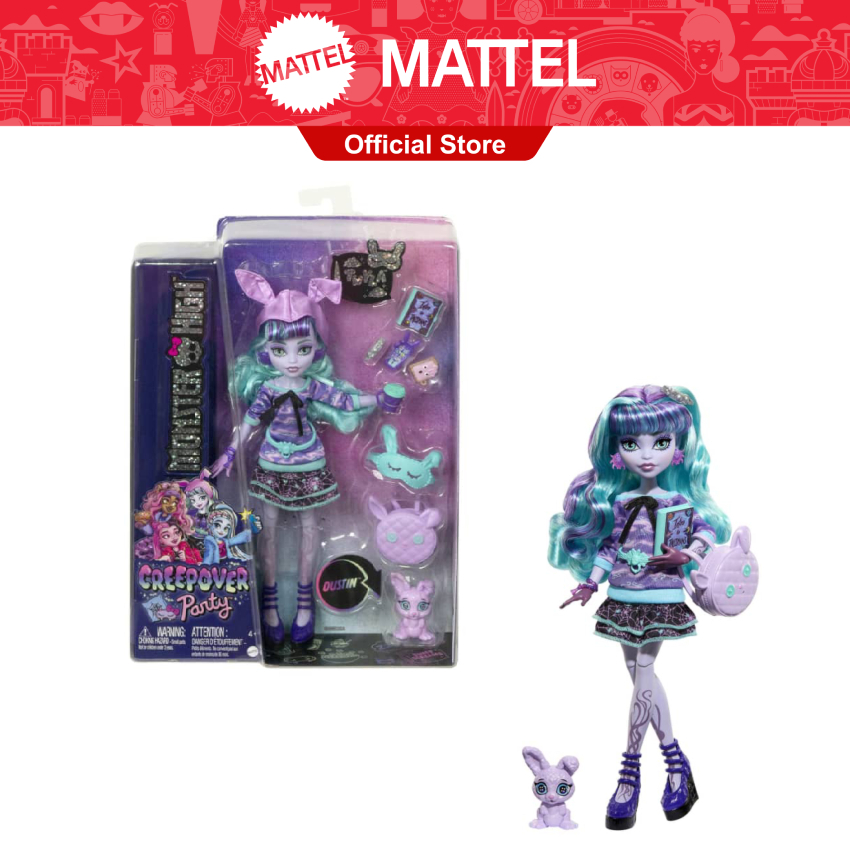 Monster High Doll And Sleepover Accessories, Twyla, Creepover Party ...