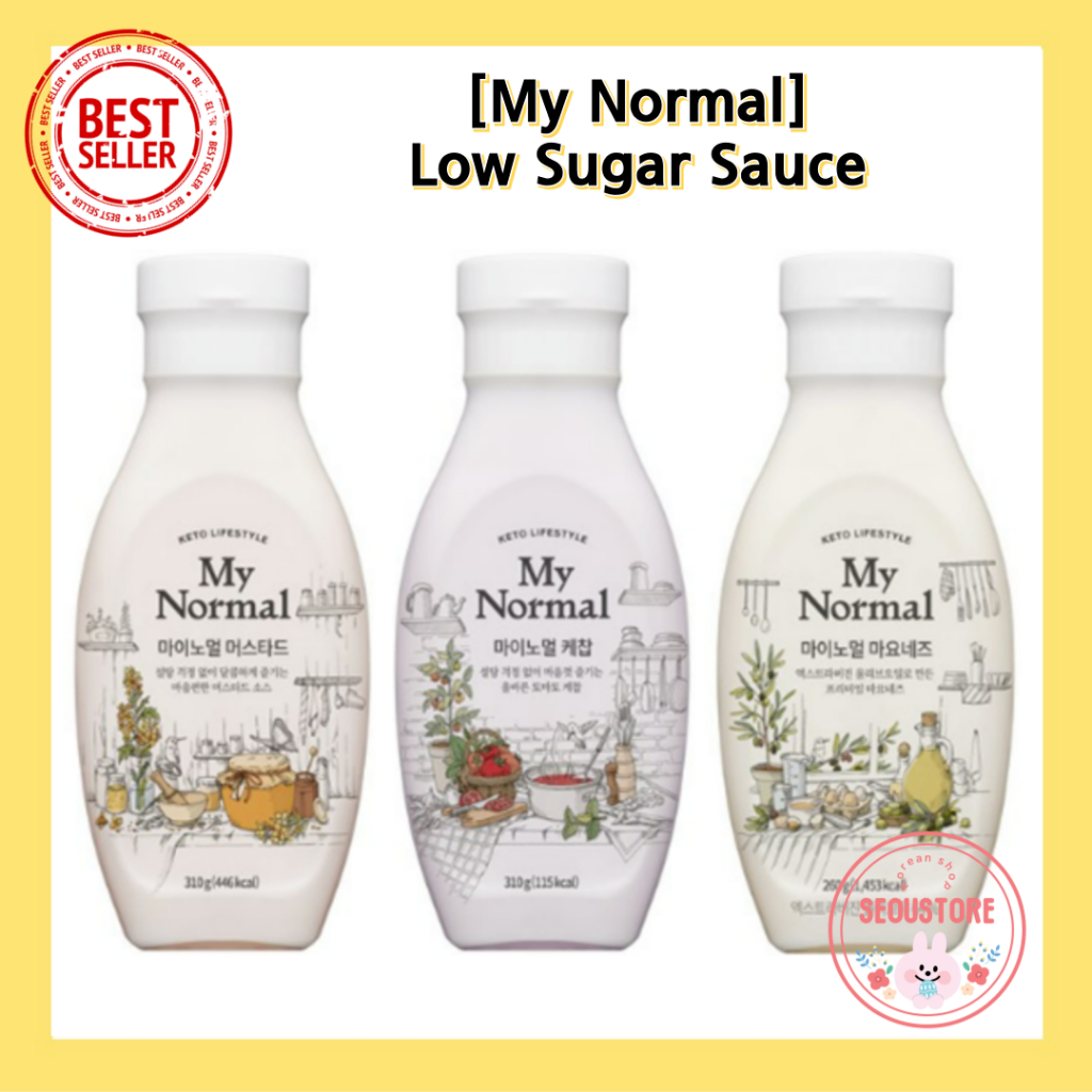 [My Normal] Low Sugar Mustard Sauce 310g/Ketchup 310g/Olive Oil Mayo 260g | Shopee Singapore