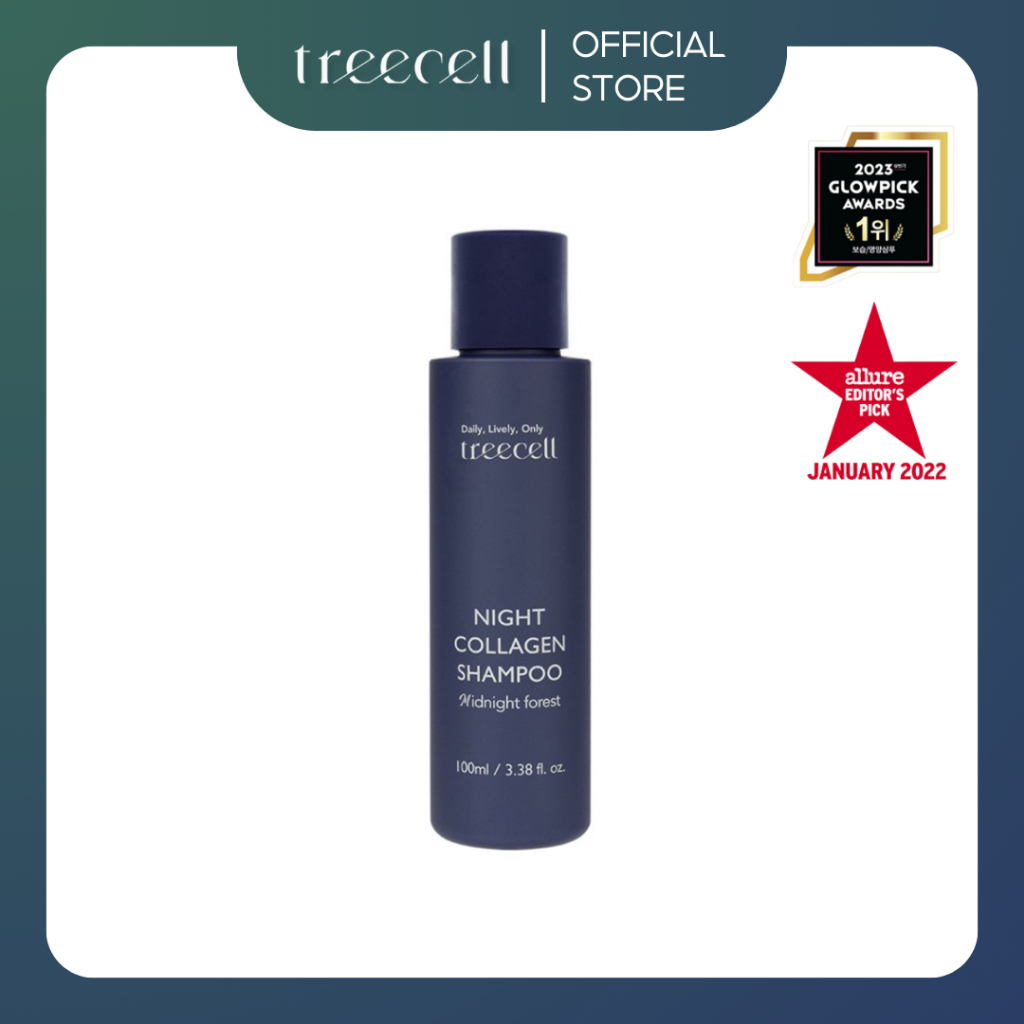 Treecell Night Collagen Shampoo – Korean Deep Cleansing & Volume Boost Oily Hair Shampoo _100ml ...