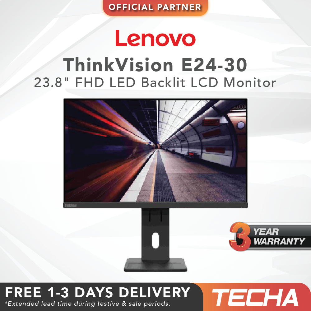 Lenovo ThinkVision E24-30 | 23.8" FHD | LED Backlit LCD Monitor ...