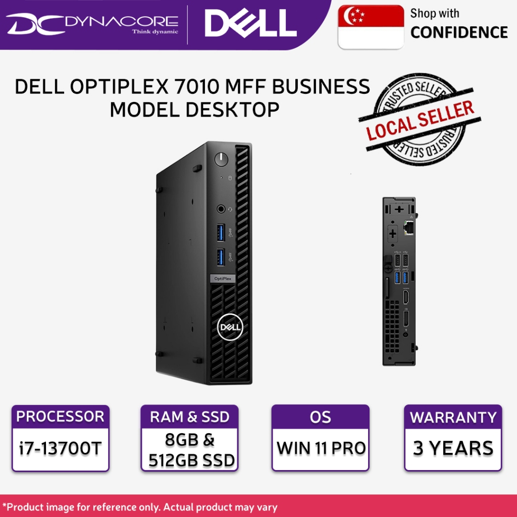 DELL OPTIPLEX 7010 MFF BUSINESS MODEL DESKTOP (i7-13700T/8GB D5/512GB/INTEL/W11-PRO/WIFI6+BT ...