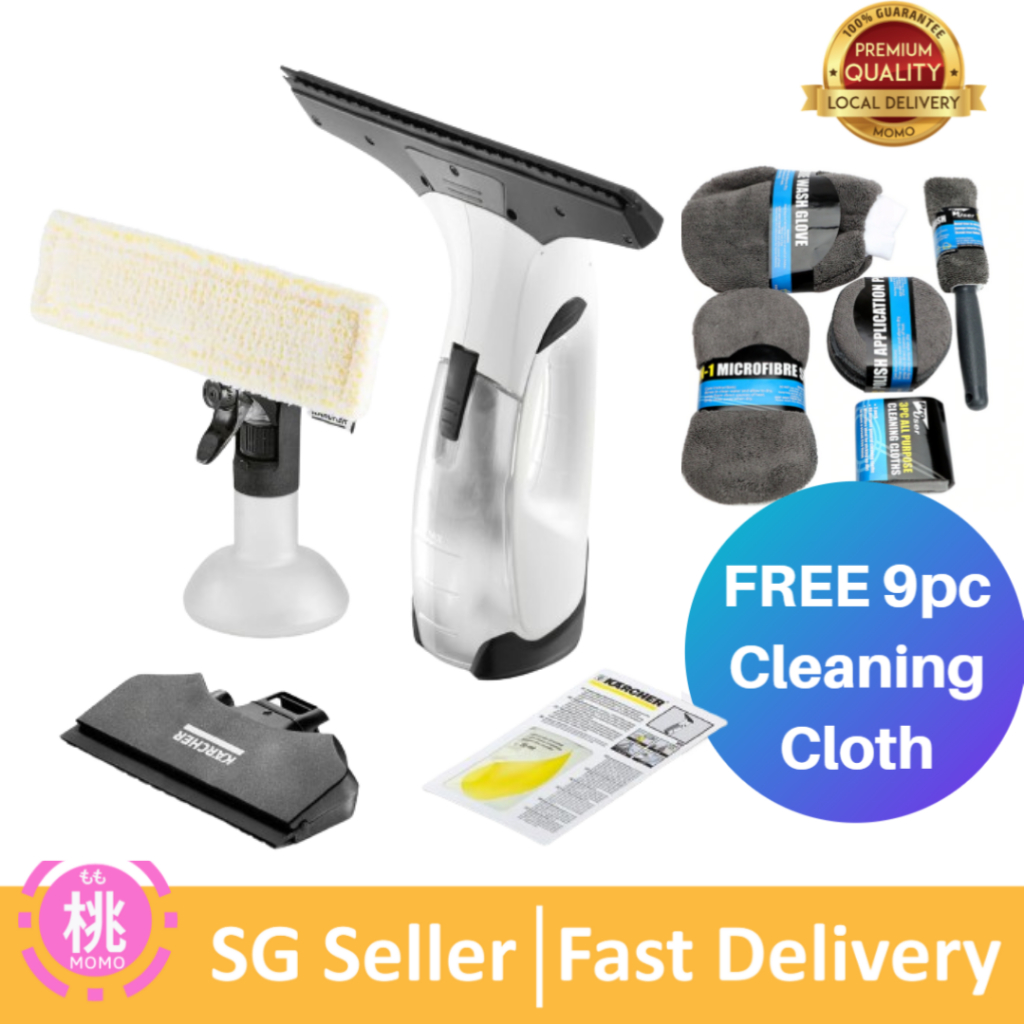 Karcher Window Vac WV2 Plus for windows, FREE 9pc cleaning Cloth tiles ...