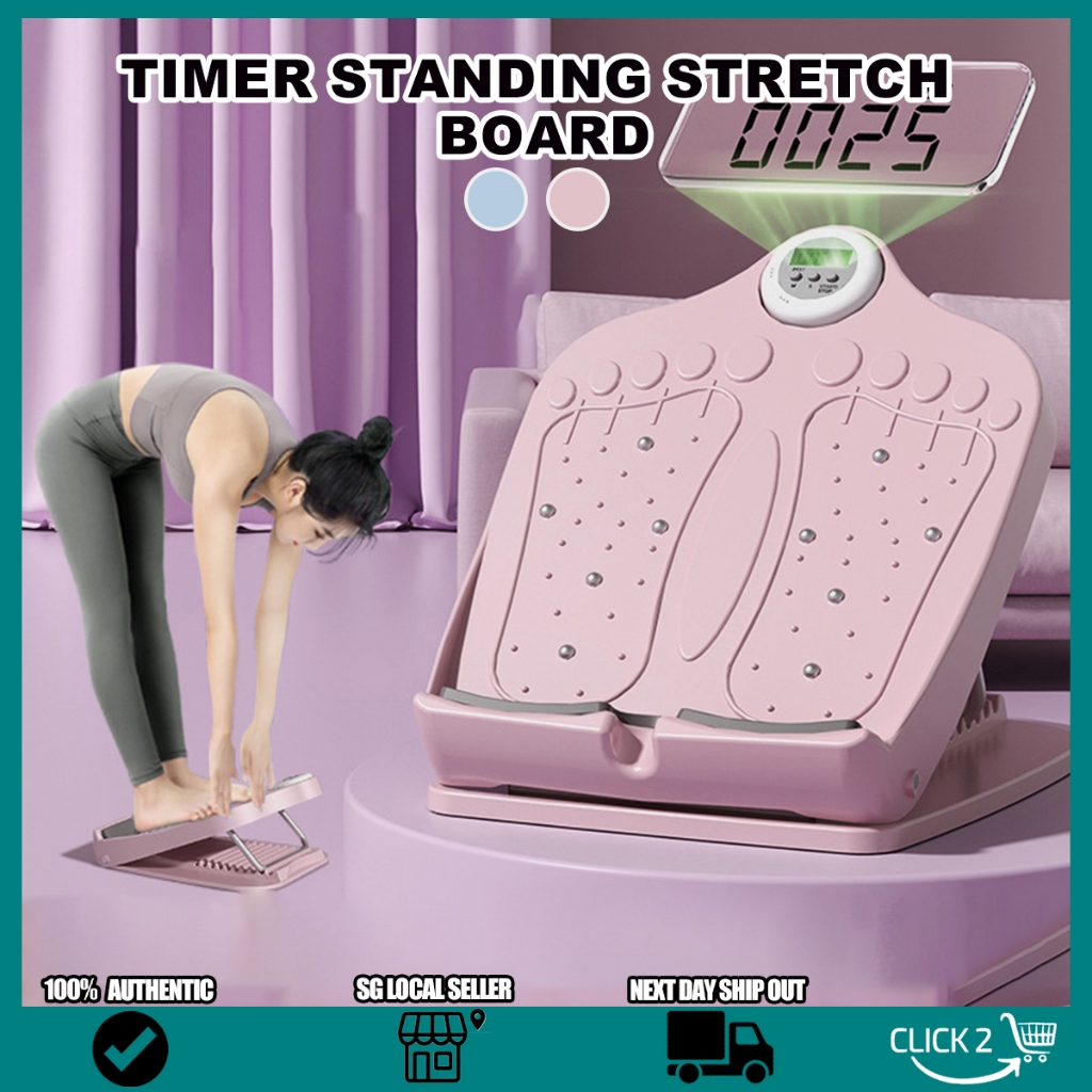 🔥SG🔥 Timer Standing Stretch Board/ Foot Stretcher Board/ Leg Foot ...
