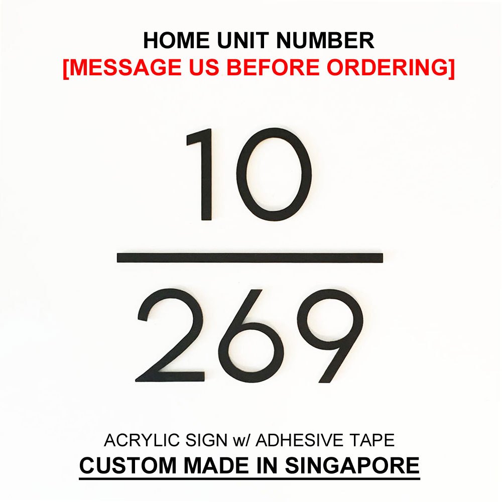 HT3 LML - HDB Unit Number, Condo Number, Address Sign, House Number ...