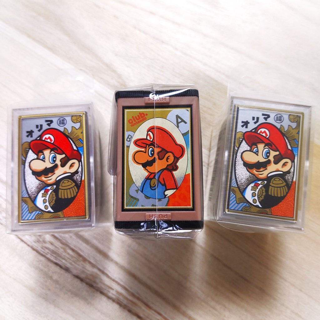 Nintendo Mario Hanafuda 3-piece set Mario Hanafuda Red + Mario Hanafuda ...