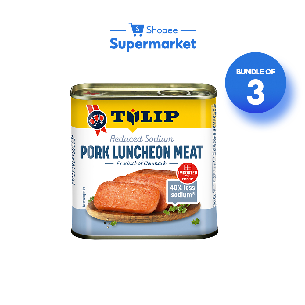 [Bundle of 3] Tulip Pork Luncheon Meat (3x200g) | Shopee Singapore