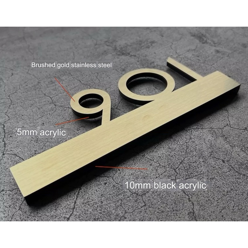 Personalised Door Unit Number Signage | Customised Door Sign gifts ...