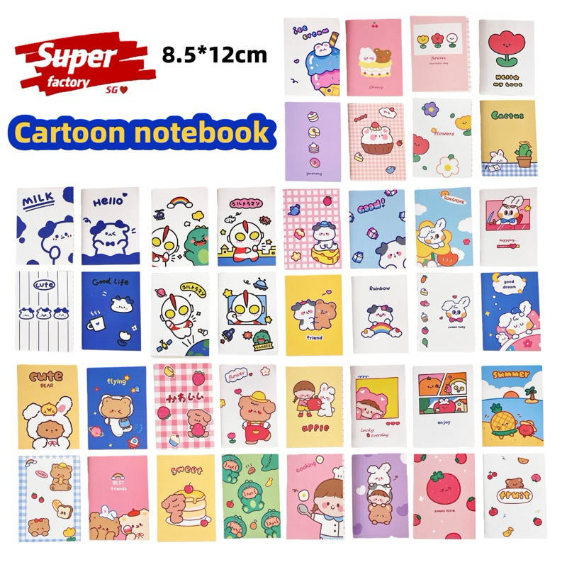 [SG Stocks]Cute Mini Notebook Kids Diary Notebooks Students School ...