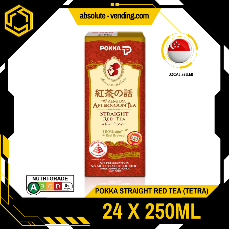 POKKA Straight Red Tea 250ML X 24 (TETRA) | Shopee Singapore