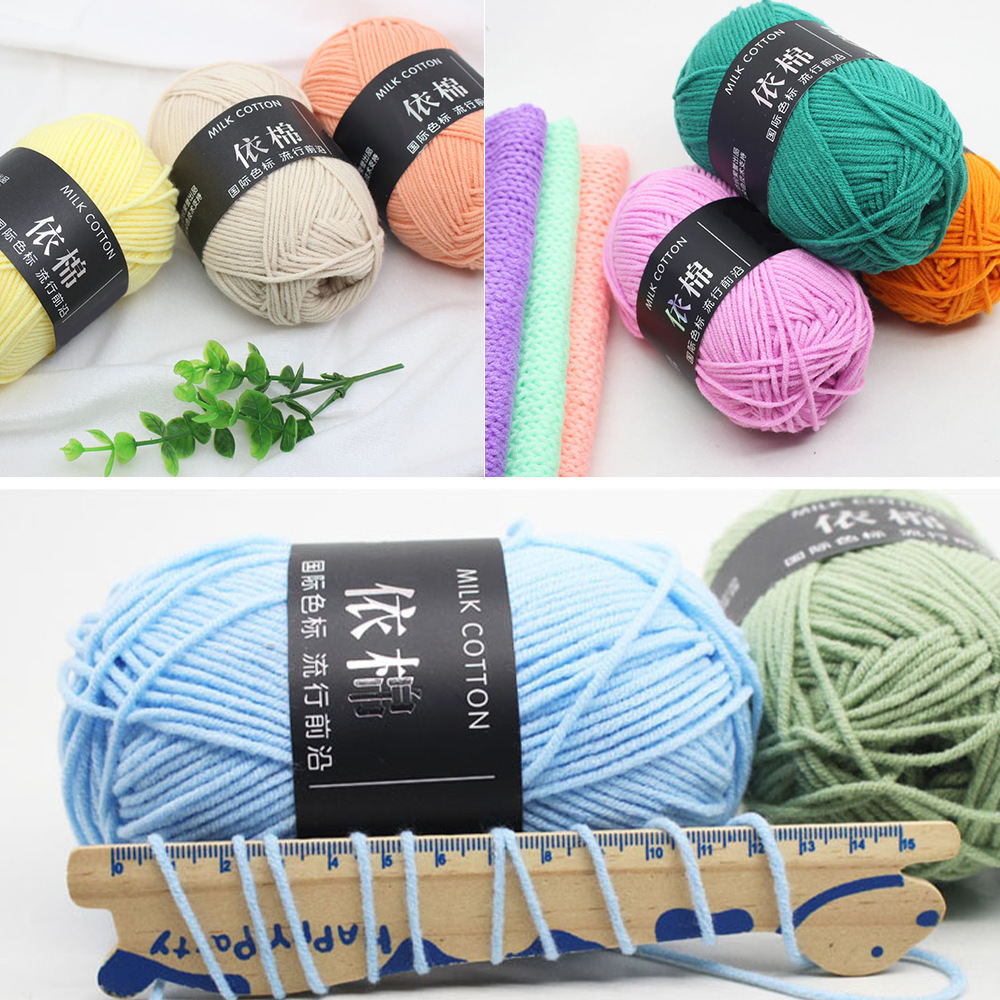 🇸🇬📦🚚 Colourful Cotton Yarn | Milk | Crochet | Knitting | DIY Craft ...