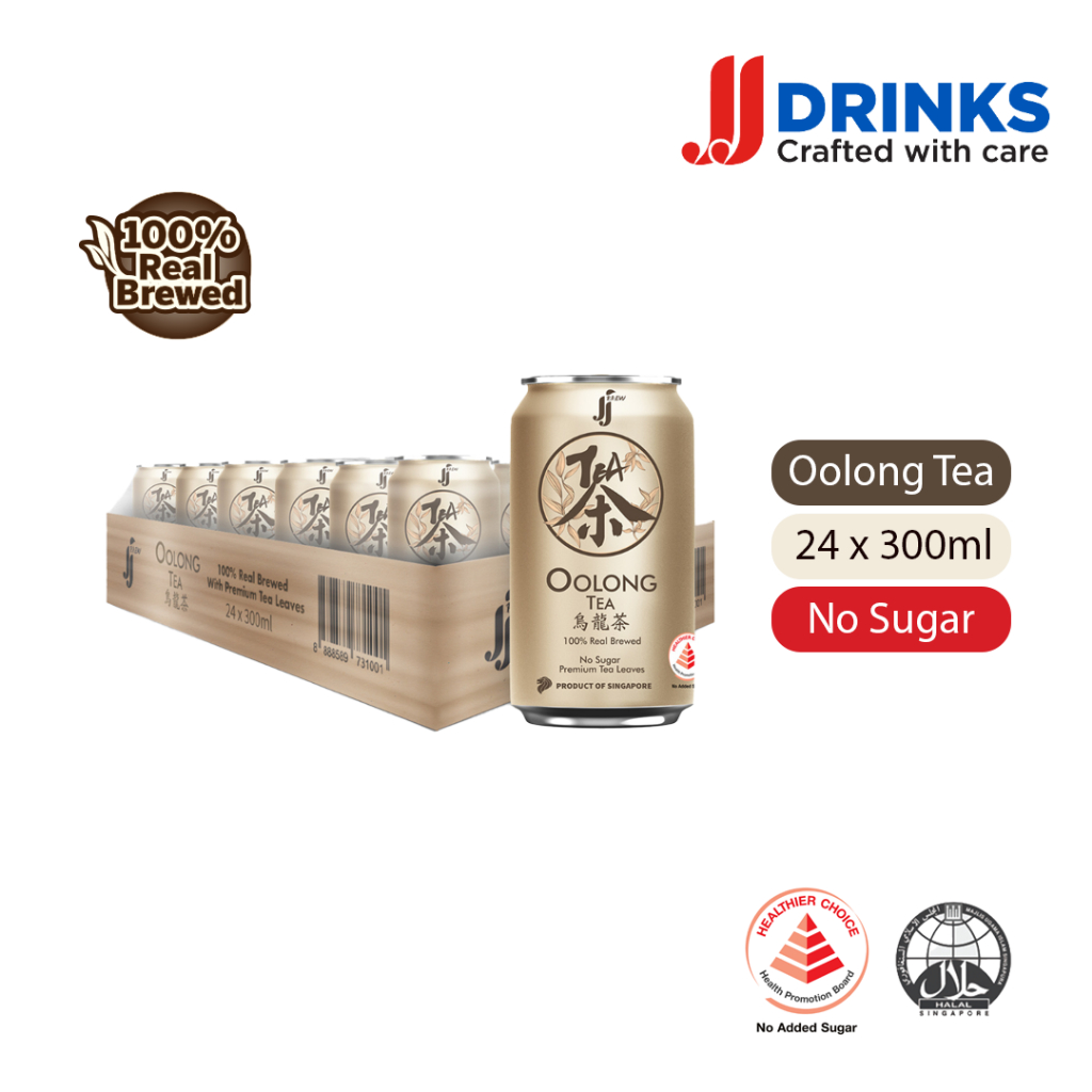 JJ Oolong Tea No Added Sugar 24 X 300ml | Shopee Singapore
