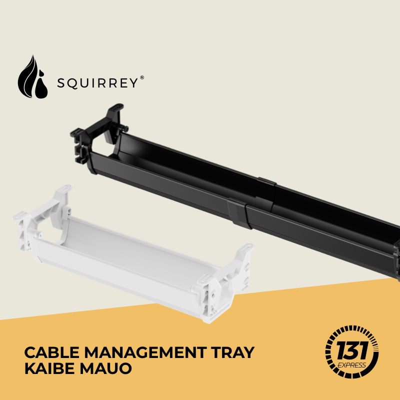 Squirrey Kaibe MAUO Cable Management Tray [ 2-Level Height, Extendable ...