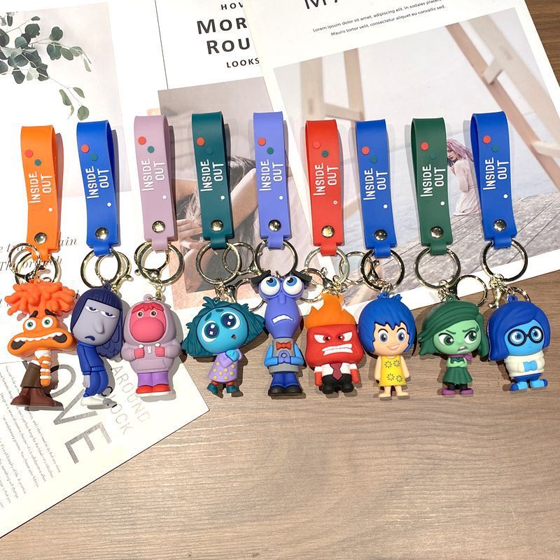 🇸🇬 [Ready Stocks] Inside Out 2 cartoon characters keychains all in a ...
