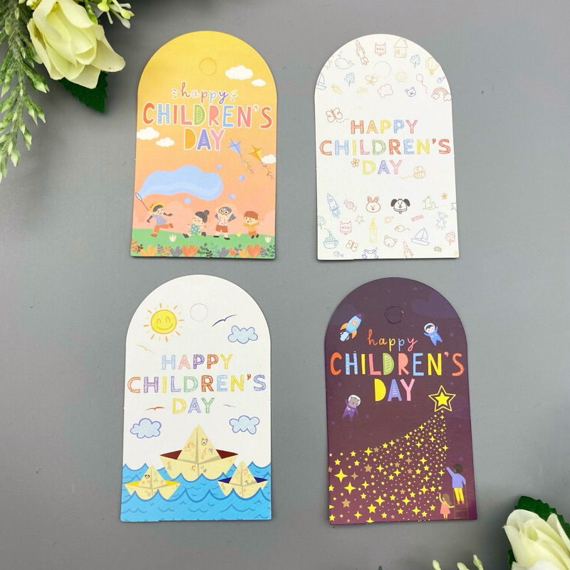 [OMOYAA.SG]- 20/50 PCS TAGS FREE STRING- Happy Children's Day - Happy ...