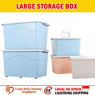 【Large Storage Box】STACKABLE STORAGE BOX WITH FRONT OPENING/PLASTIC ...