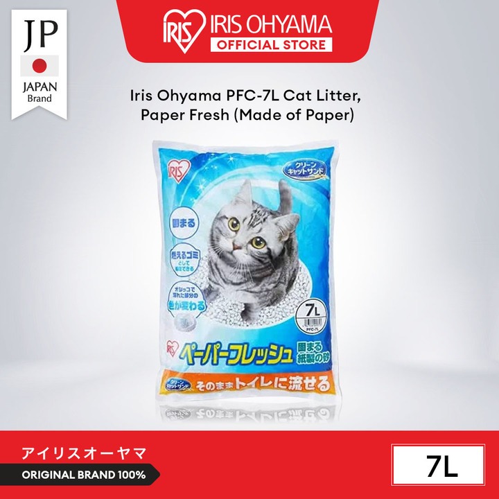 IRIS OHYAMA (PFC-7L) Paper Fresh 7L Cat Litter, Made of Paper | Shopee ...