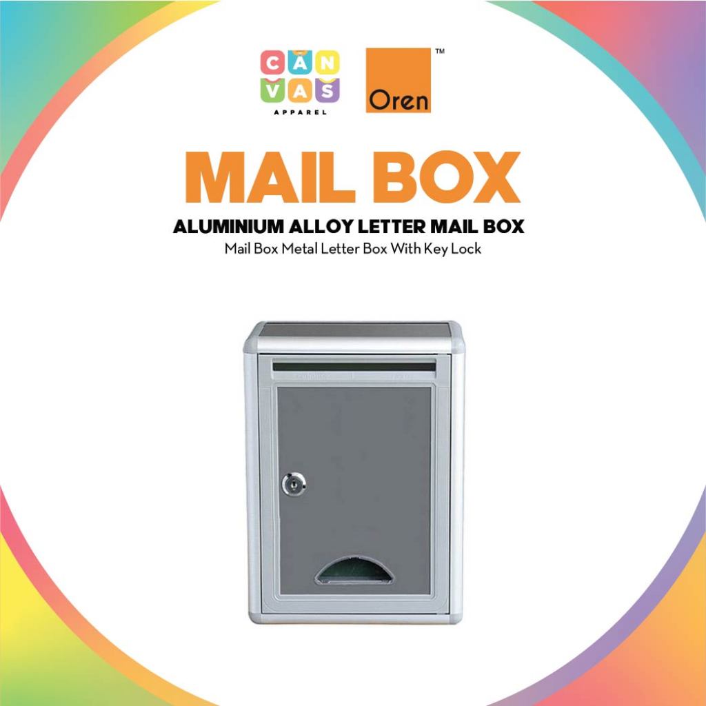 CANVAS x JCP Aluminium Alloy Solid Mailbox Wall Mounted Outdoor Letter ...
