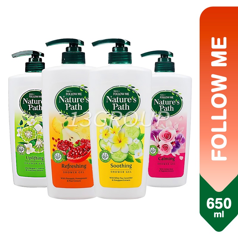 Follow Me Nature’s Path Shower Gel / Body Wash Gentle Cleansing Nature ...