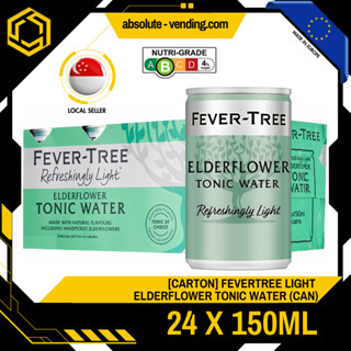 [CARTON] FEVER TREE Light Elderflower Tonic 150ML X 24 (CAN) | Shopee ...