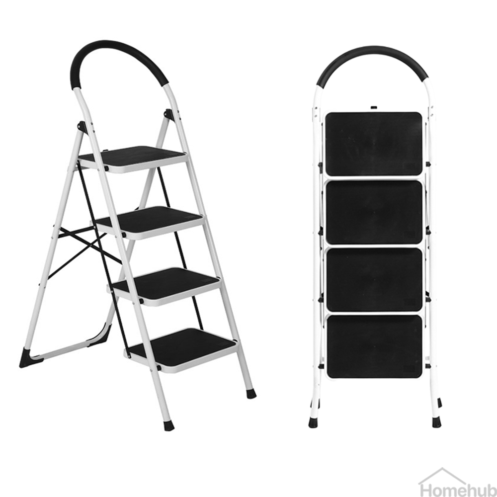 Homehub Foldable Ladder Heavy Duty Folding 3 4 5 Step Household Home ...