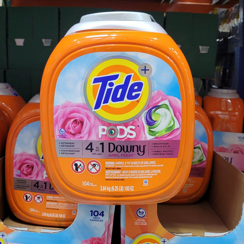 Tide PODS Plus Downy 4 in 1 HE Turbo Laundry Detergent Pacs, April ...