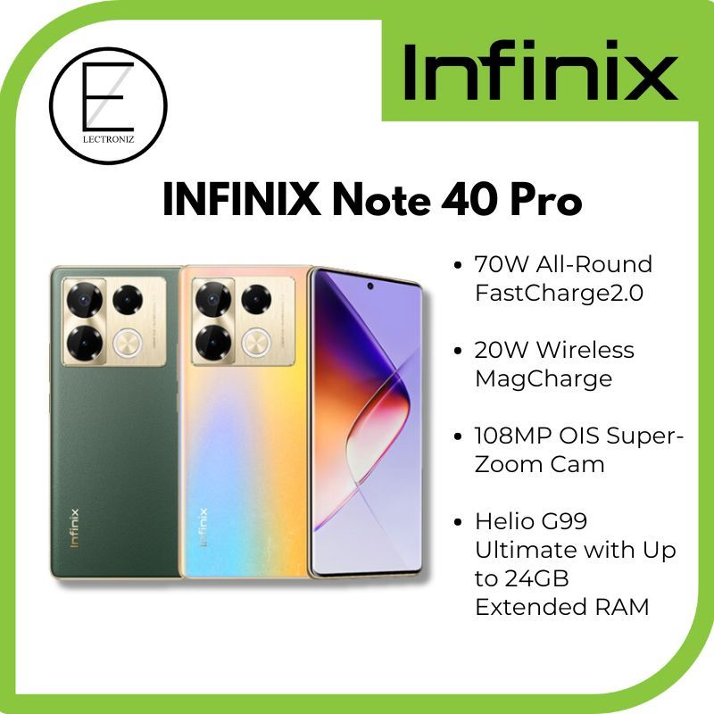 Infinix Note 40 Pro 4G | Global Version | Shopee Singapore