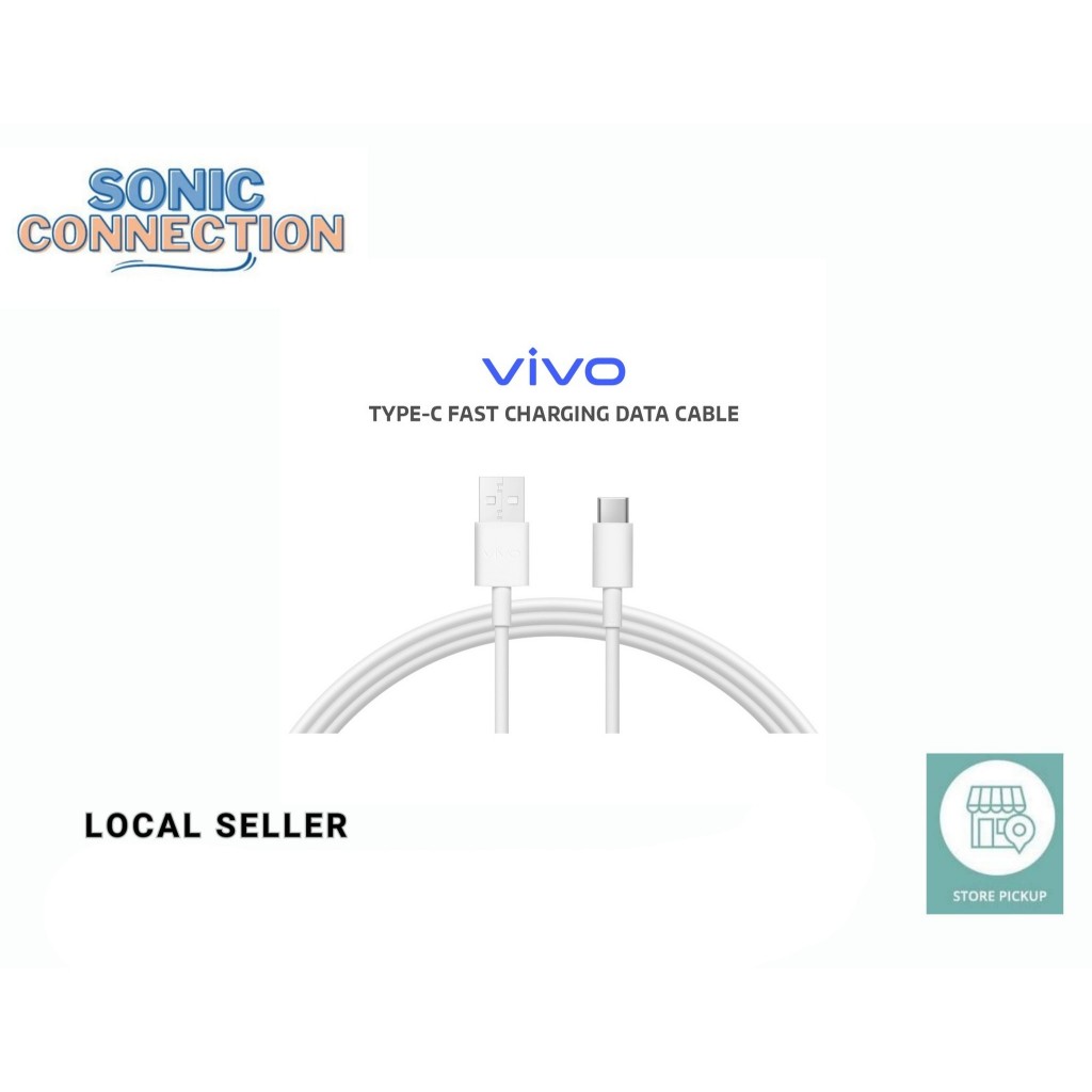 Vivo Original FlashCharge Type C Cable (6 Months Warranty) | Shopee ...