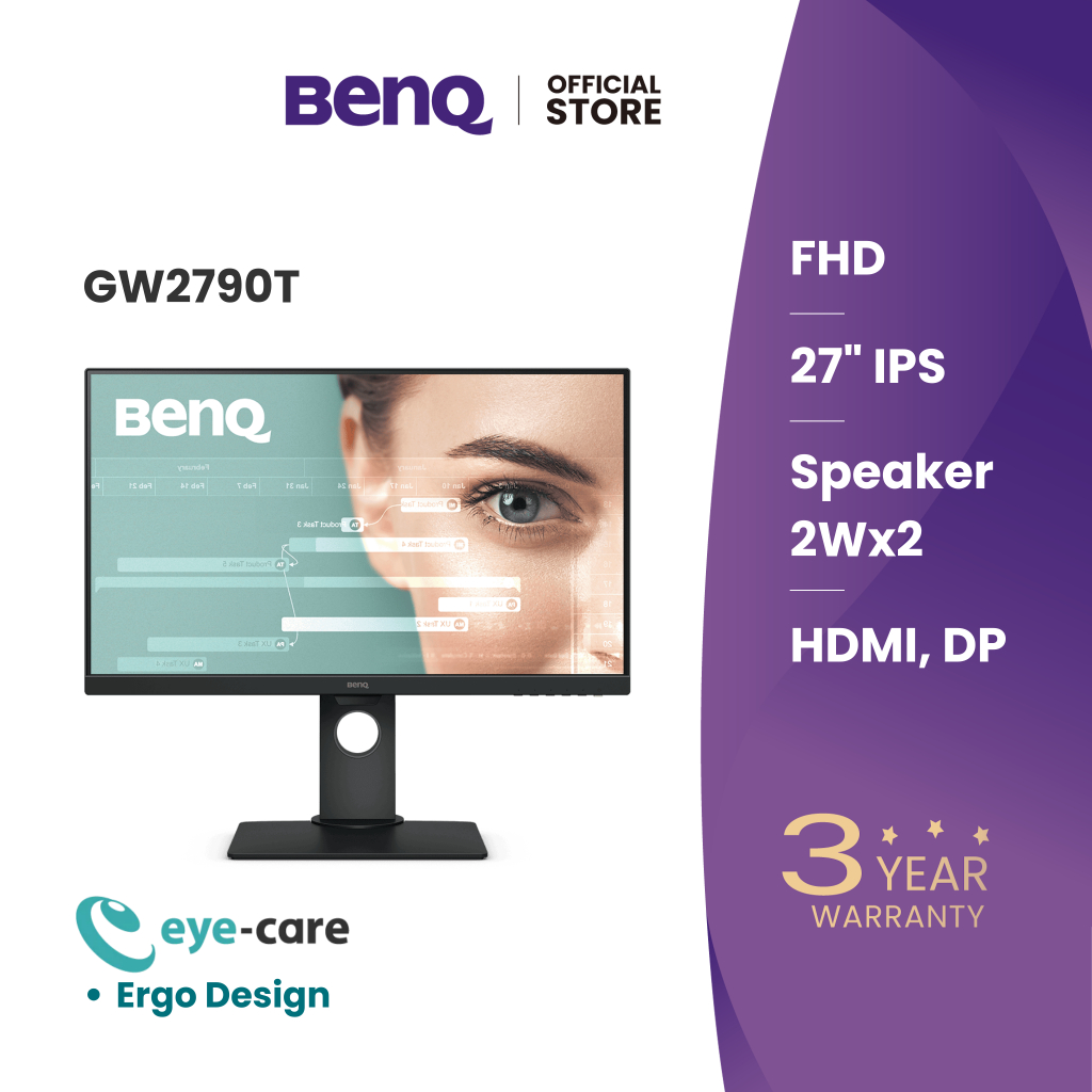 BenQ GW2790T Best Monitor for Working and Learning at Home Height ...