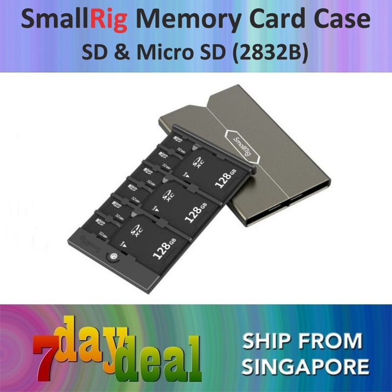 SmallRig Memory Card Case for SD and Micro SD (2832B) | Shopee Singapore