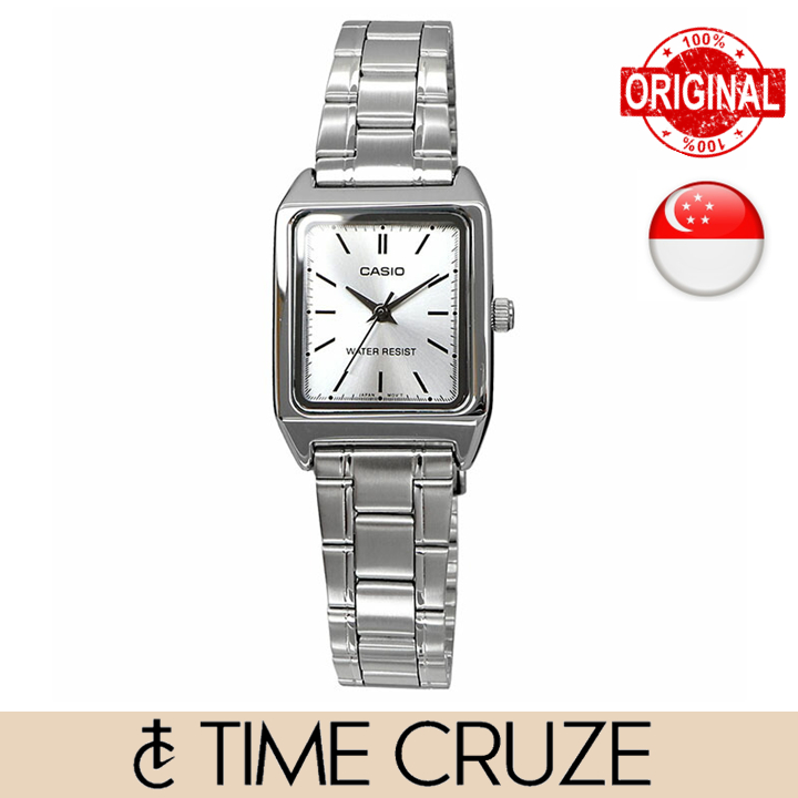 [Time Cruze] Casio LTP-V007 Stainless Steel Strap Silver Dial Women Watch LTP-V007D-7EUDF LTP ...