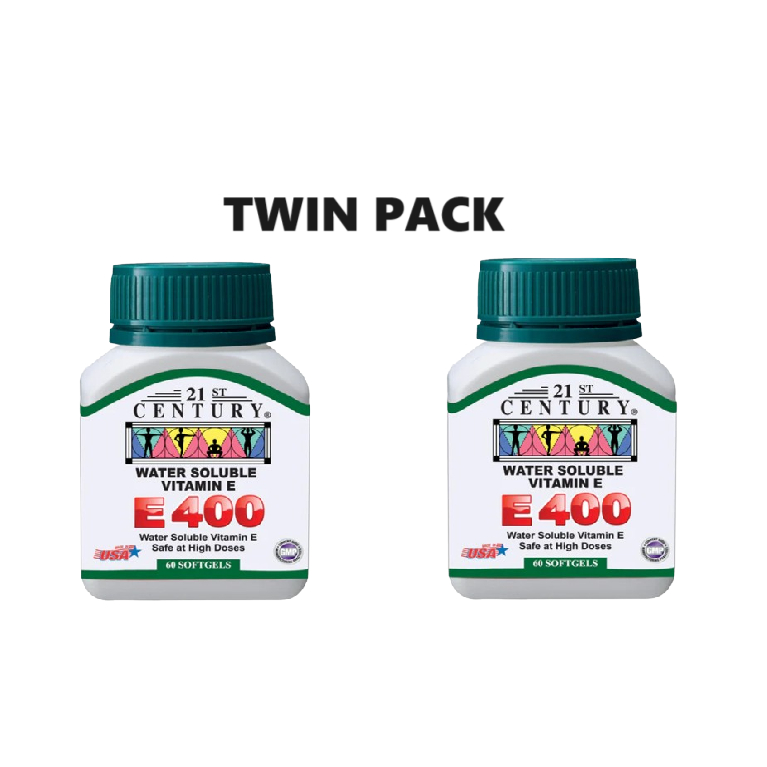 21st Century Vitamin E 400 Water soluble 60s x 2 - Twin Pack | Shopee ...