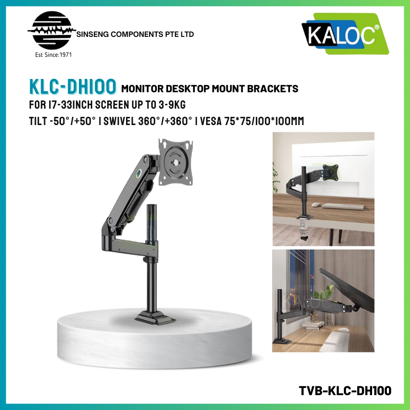 KALOC DH100 17-33 inch Monitor / TV VESA Mount Stand - Desk Table Arm ...